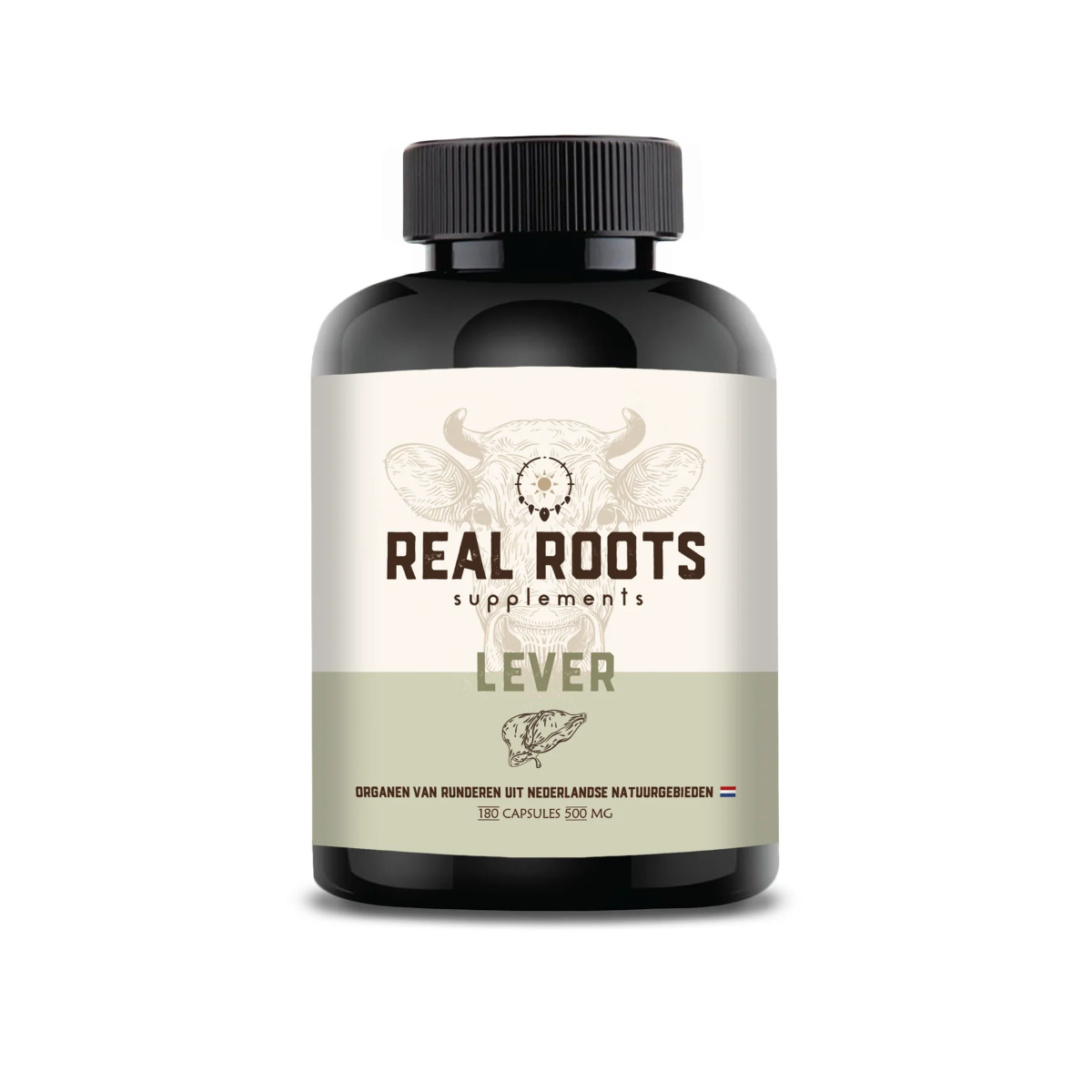 Real Roots - Rinderlever - 180 Caps - 500mg