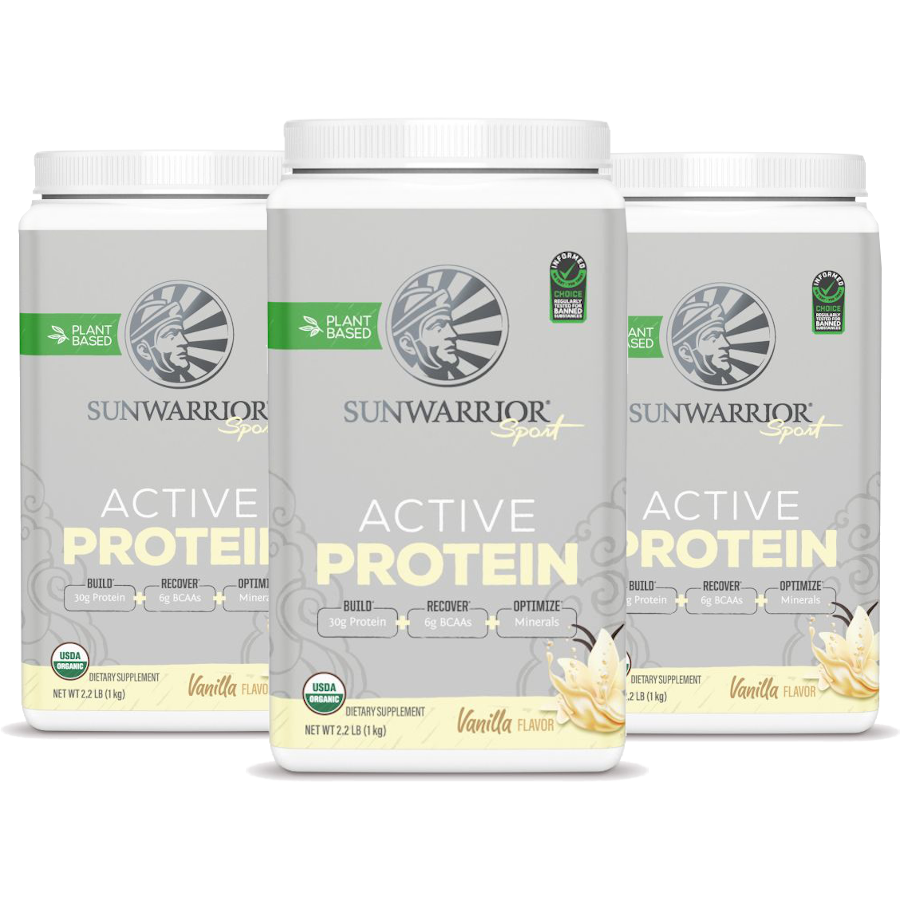 unwarrior Active Protein Vanilla - 3 x 1 kg | Vegan & Biologisch