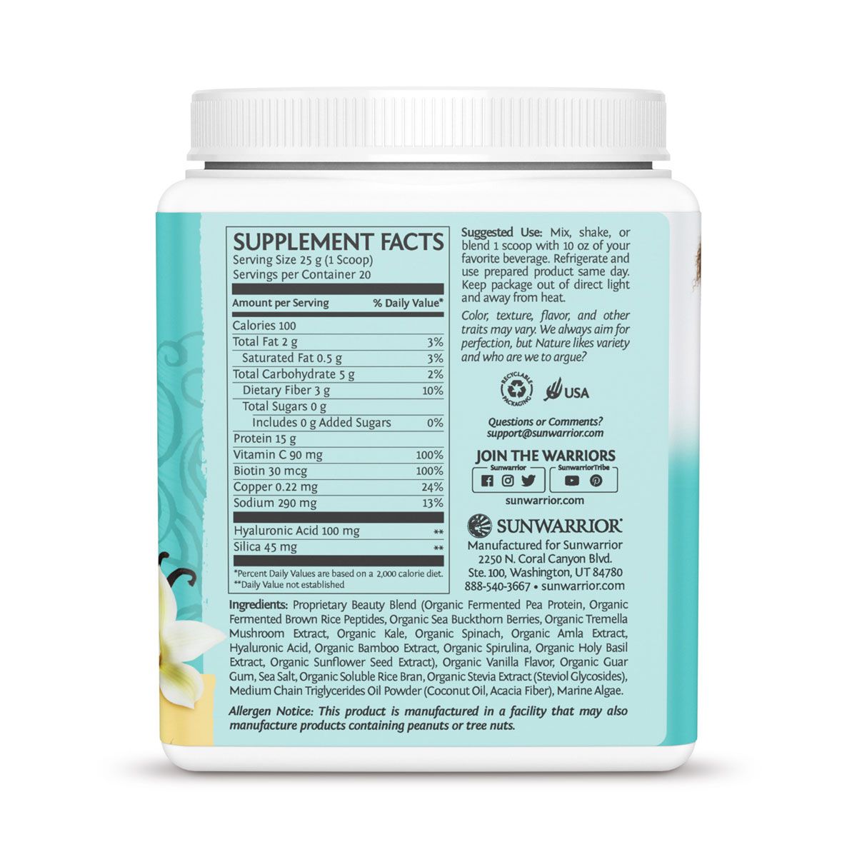 Sunwarrior Collagen Peptides Vanilla|Best Price