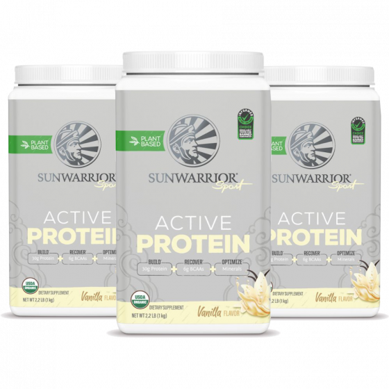 unwarrior Active Protein Vanilla - 3 x 1 kg | Vegan & Biologisch