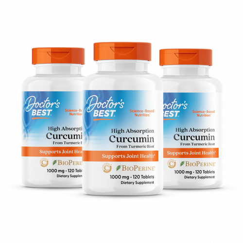 Doctor's Best - High Absorption Curcumin (1000 mg) - 3 x 120 tabletten